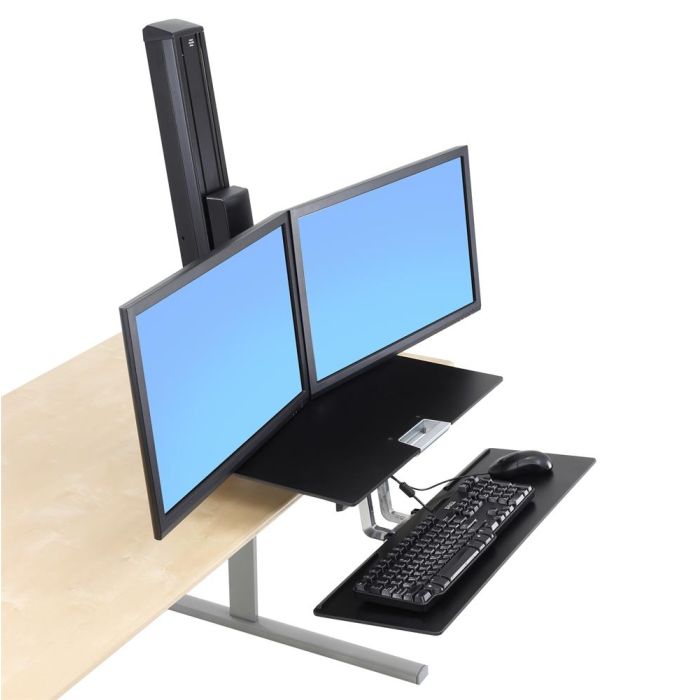 Ergotron Workfit S Dual Monitor with Worksurface 33 349 200